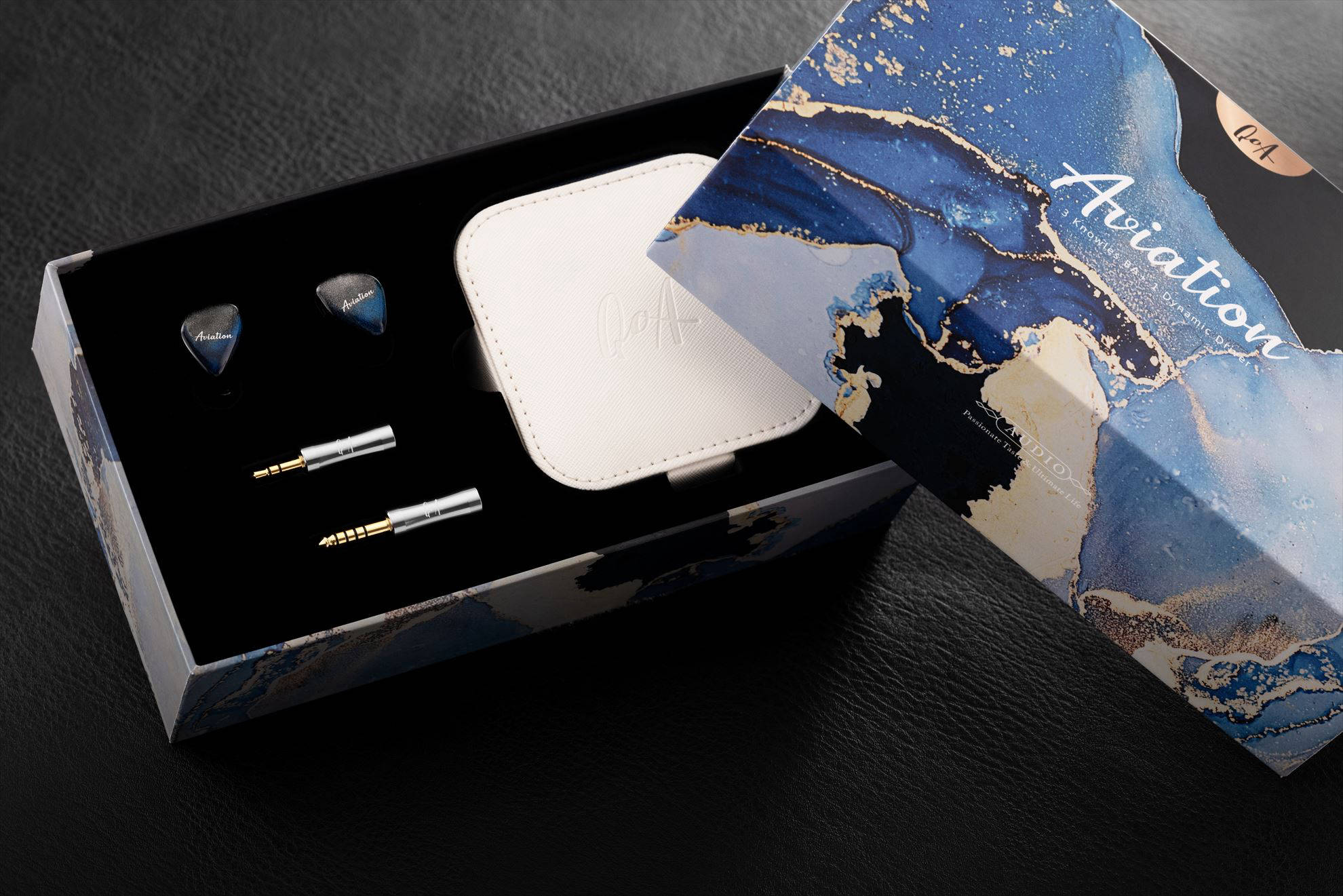 QoA Aviation 3BA+1DD ハイブリッドイヤホン